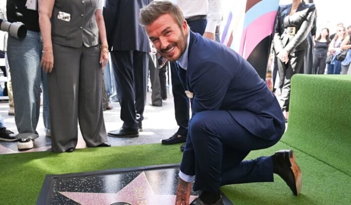 David Beckham a primit o stea pe Aleea Celebrităților din Hollywood ...